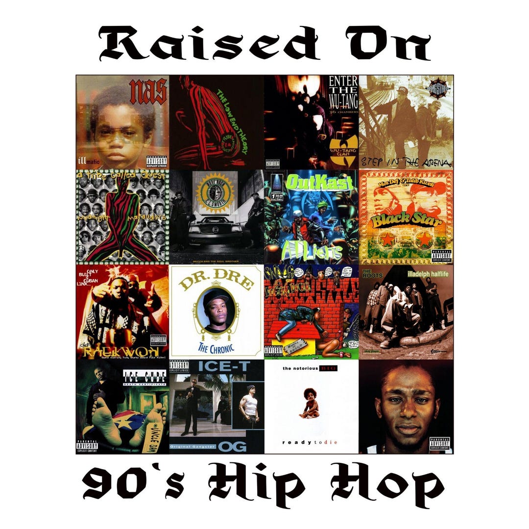 90s Hip Hop Album Cover Design, Retro Rap, PNG JPG (digital Download ...