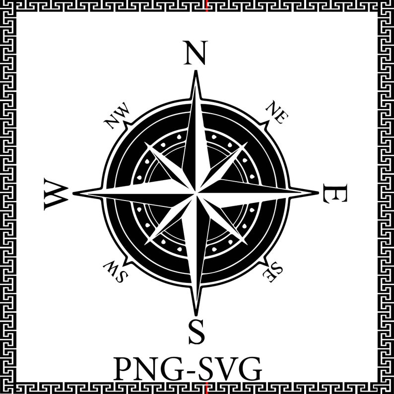 Compass Png-svg, Compass Rose Svg-png, Nautical Compass Svg-png Cricut ...