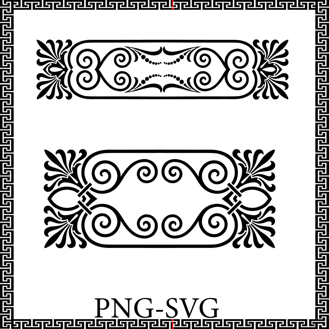 Greek Pattern Svg-png, Damask Svg-png Cut File, Pattern Clipart, Png ...