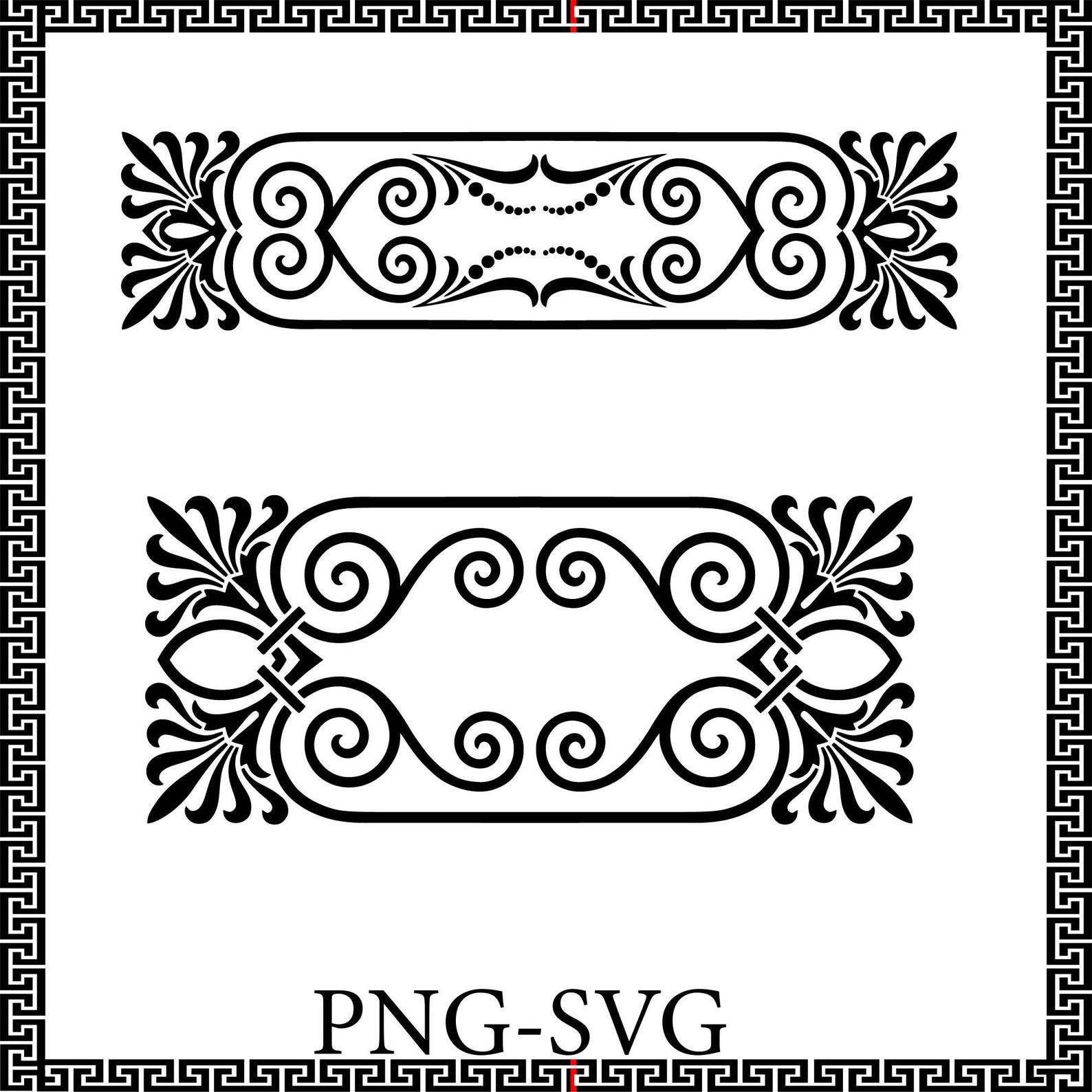 Greek Pattern Svg-png, Damask Svg-png Cut File, Pattern Clipart, Png ...