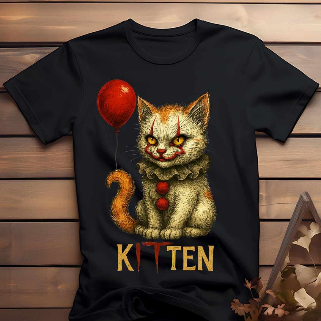 Creepy Kitten Clown PNG, Horror Halloween (digital Download) - Etsy
