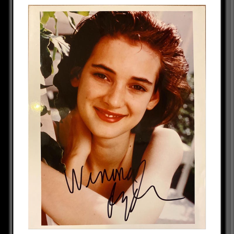 Winona Ryder Autograph - Etsy