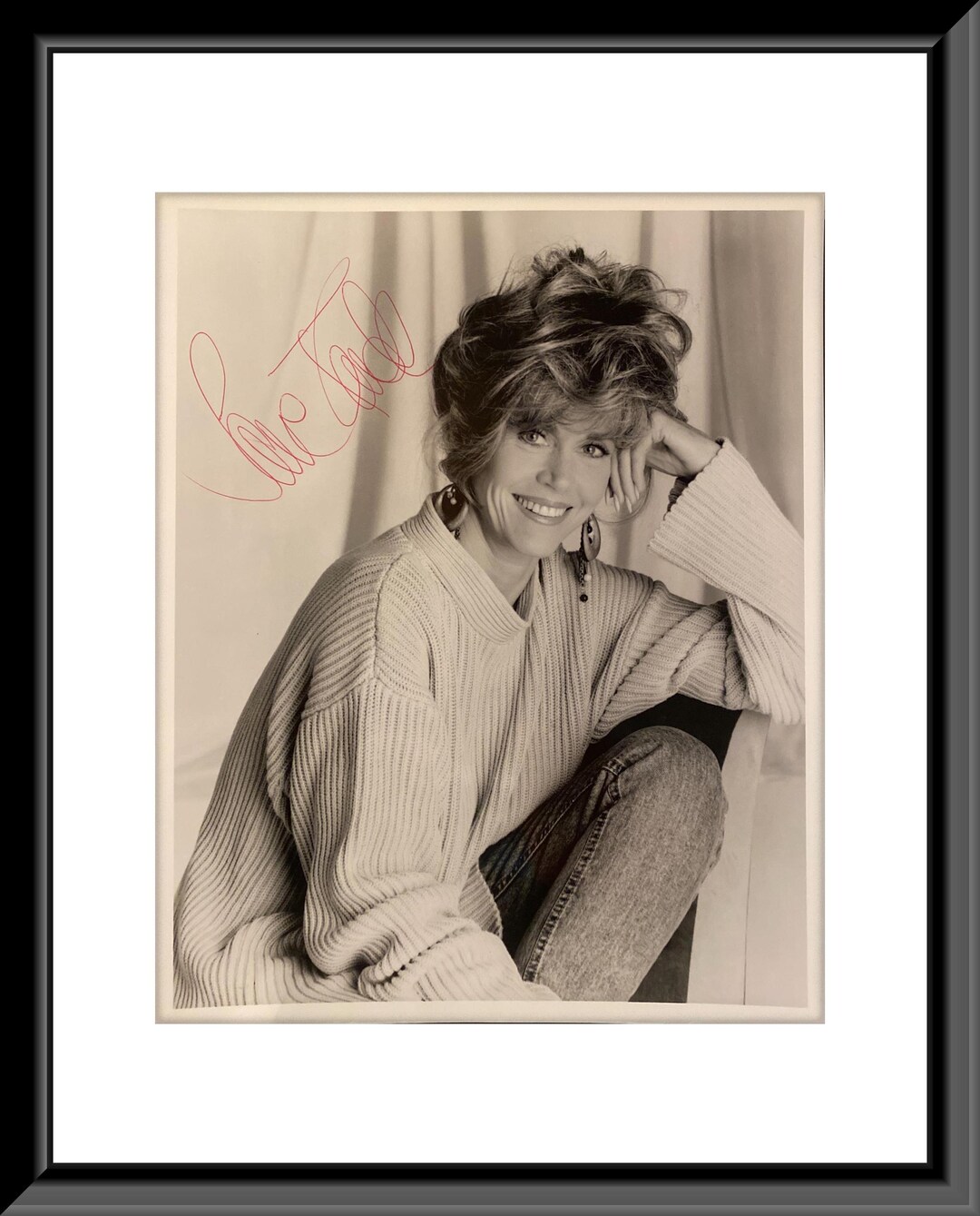 Jane Fonda Autographed Photo Classic Hollywood Memorabilia - Etsy