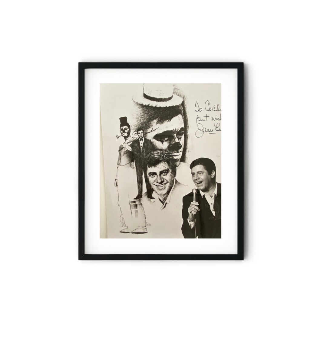 Comedian Jerry Lewis Signed Photo Vintage Autograph - Etsy
