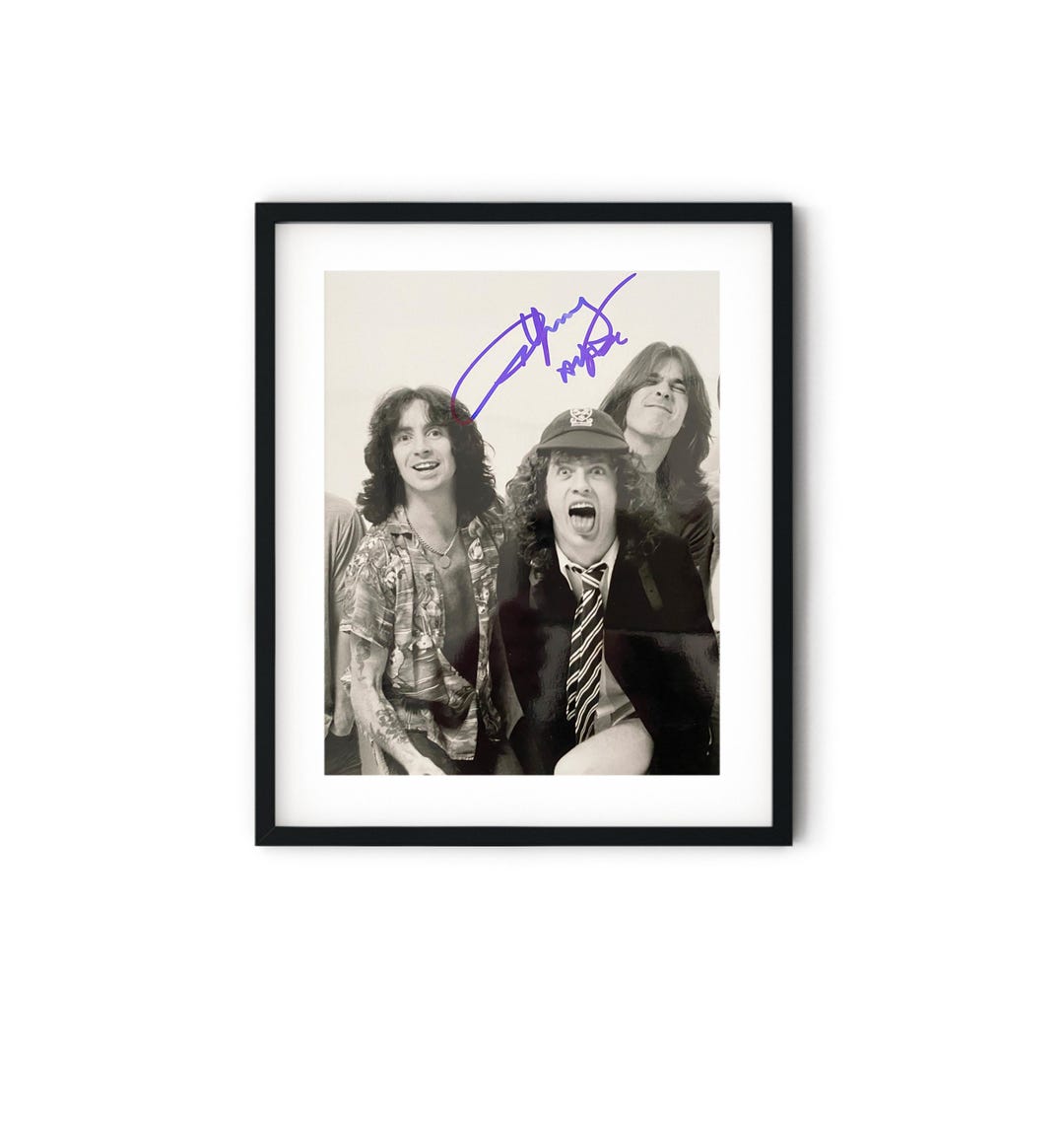 Angus Young ACDC Signed Photo Authentic Autographed Memorabilia - Etsy