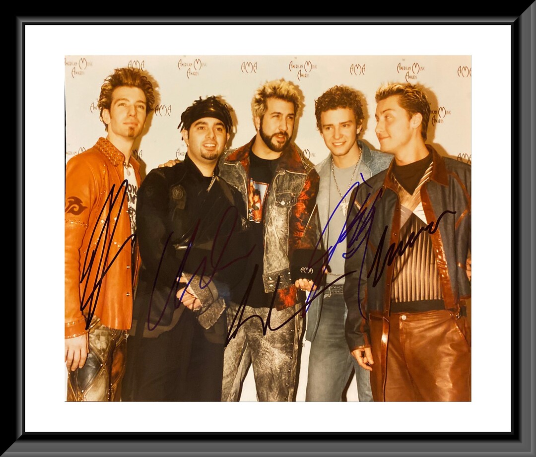 NSYNC Band Signed Photo Boy Band Music Collectible - Etsy