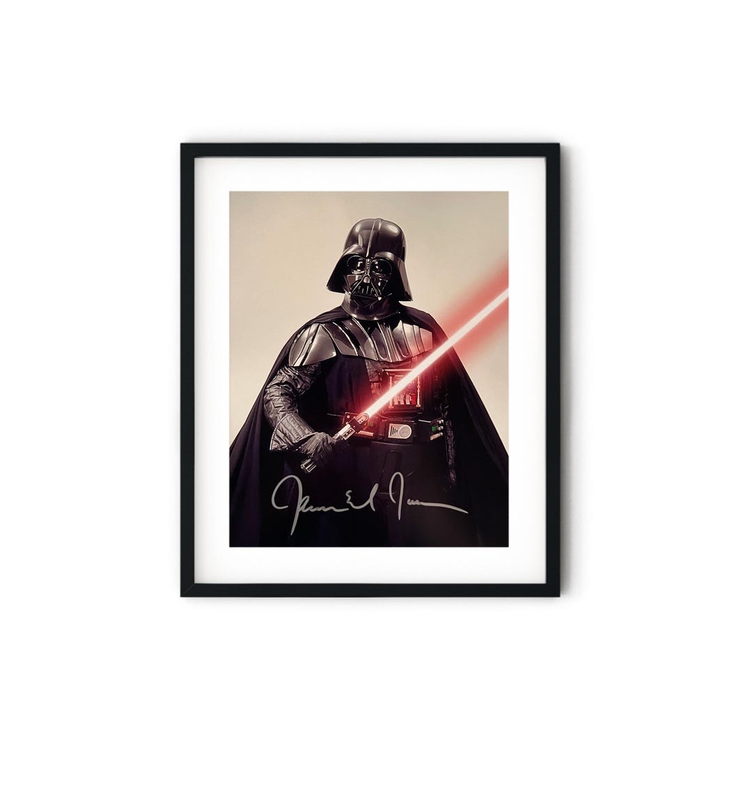 Star Wars James Earl Jones Signature Darth Vader Autographed Photo - Etsy