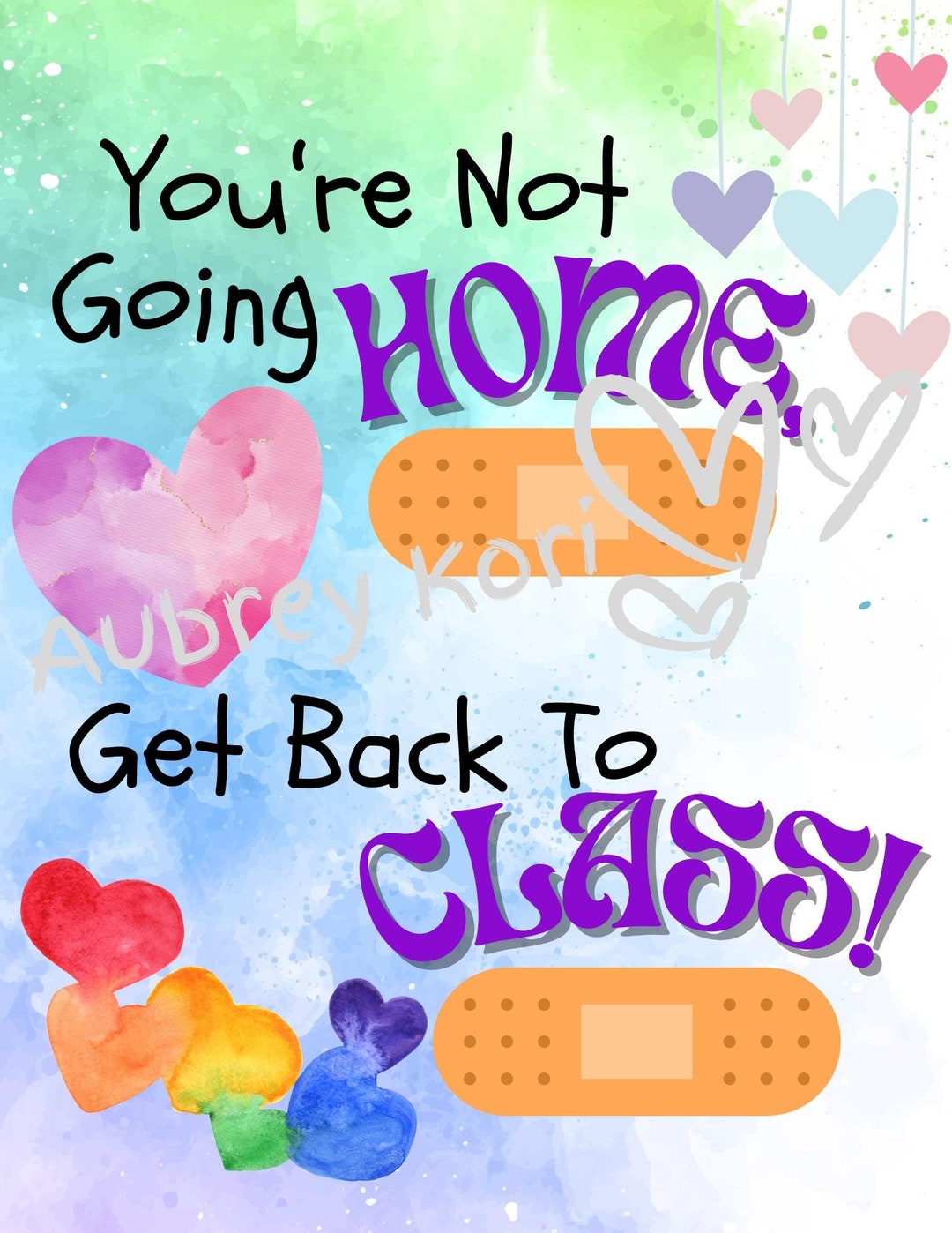 School Nurse Office Sign: Get Back to Class Decor (instant Download - Etsy