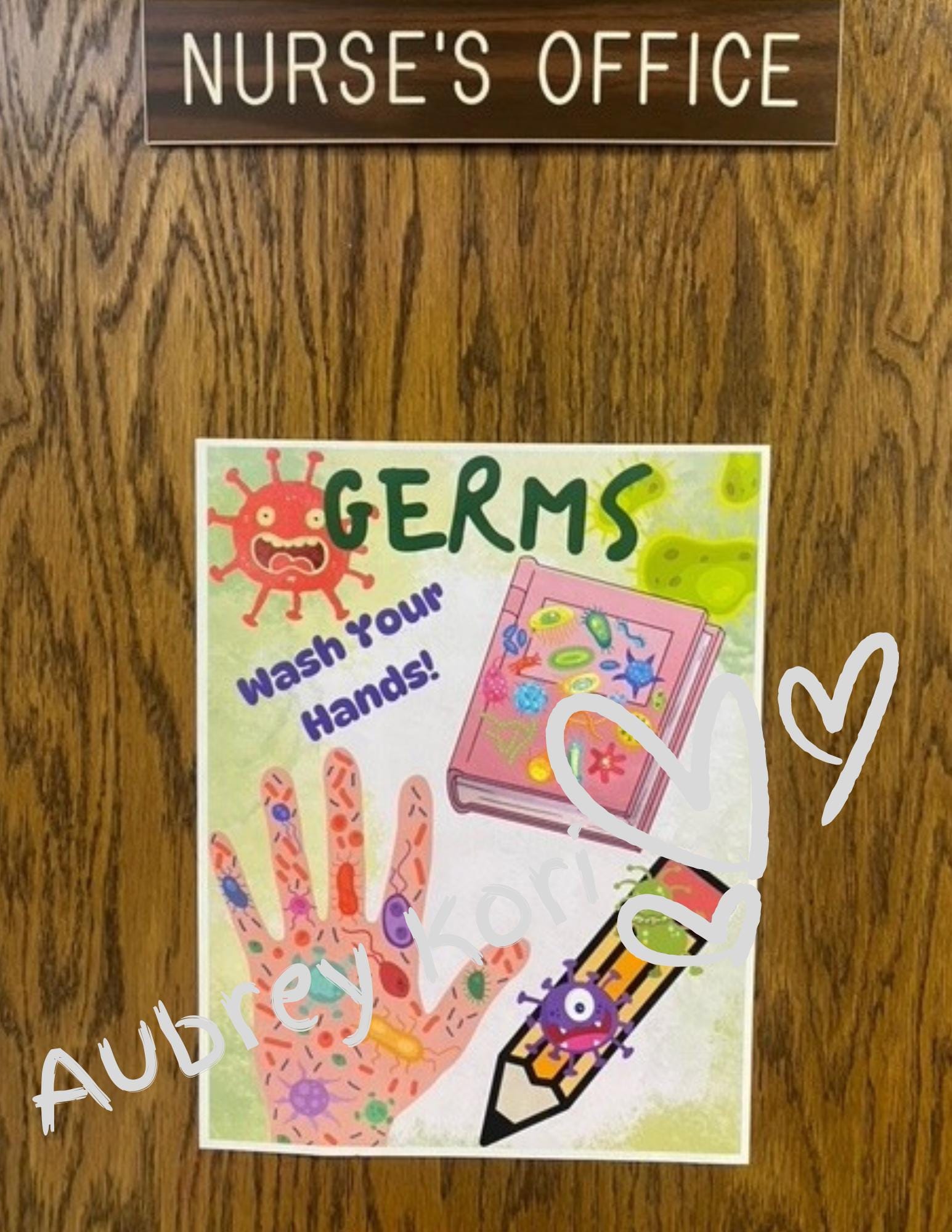 Wash Your Hands Germs Poster: Hygiene Sign (digital Download) - Etsy
