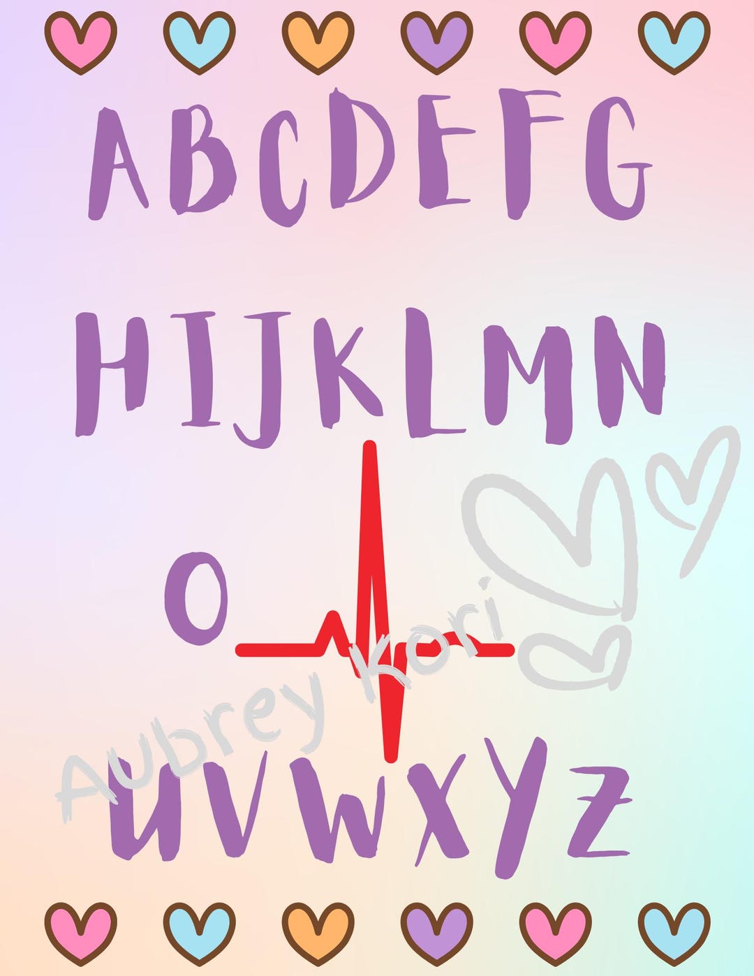 Nursing ABC EKG Office Decor. Instant Download. School Nurse Office ...