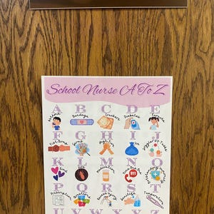 School Nurse ABC Office Decor. INSTANT DOWNLOAD! Nursing Alphabet ...