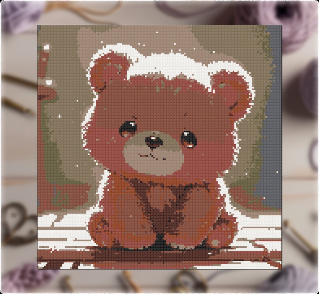 C2C Crochet Pattern: Little Teddy Bear Corner-to-corner Crochet ...