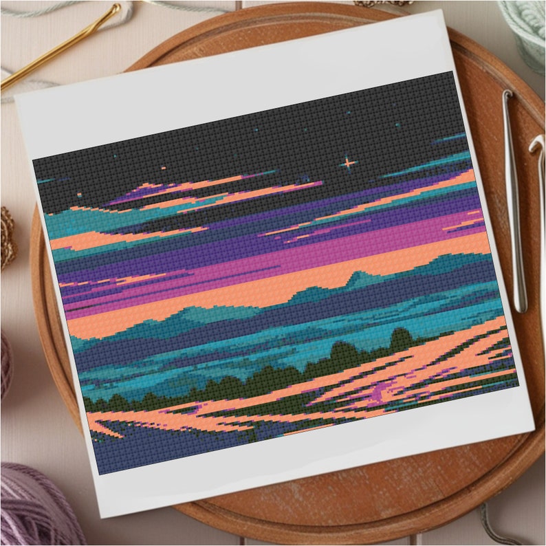 C2C Crochet Pattern: Night Sky Valley Corner to Corner Row by Row ...