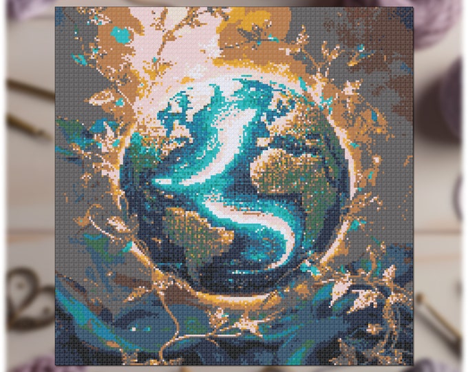 C2C Crochet Pattern: Heavenly Earth - Corner-to-corner Crochet Graphgan ...