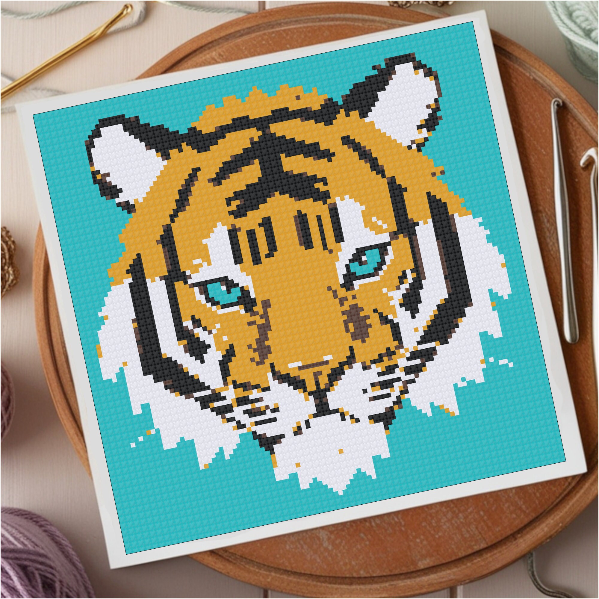 C2C Crochet Pattern: Mighty Tiger Corner-to-corner Crochet Graphgan ...