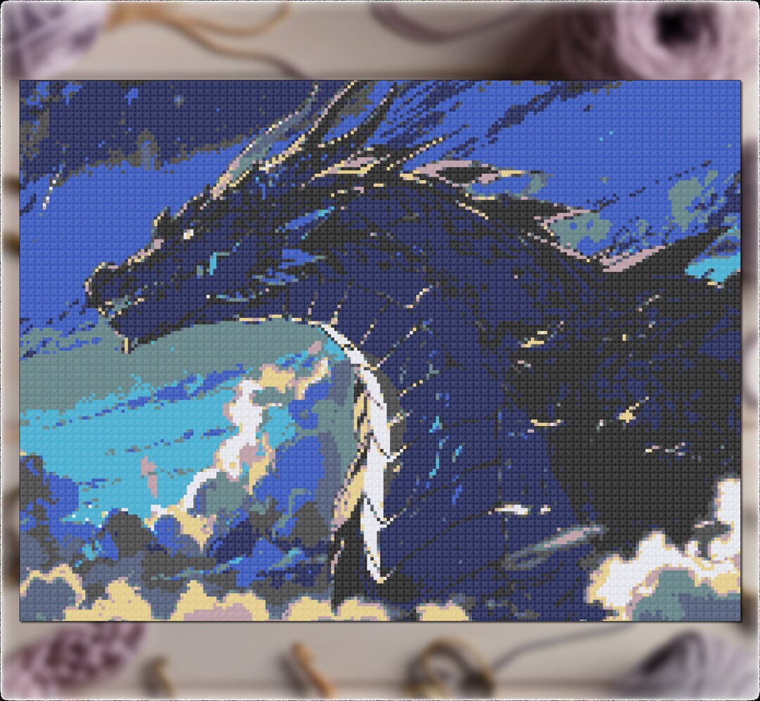 C2C Crochet Pattern: Mighty Dragon Corner-to-corner Crochet Graphgan ...