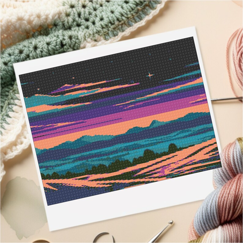 C2C Crochet Pattern: Night Sky Valley Corner to Corner Row by Row ...