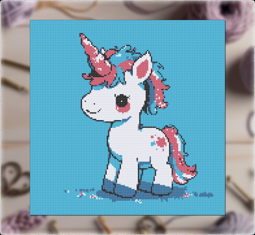 C2C Crochet Pattern: Unicorn - Corner-to-corner Crochet Graphgan Afghan ...
