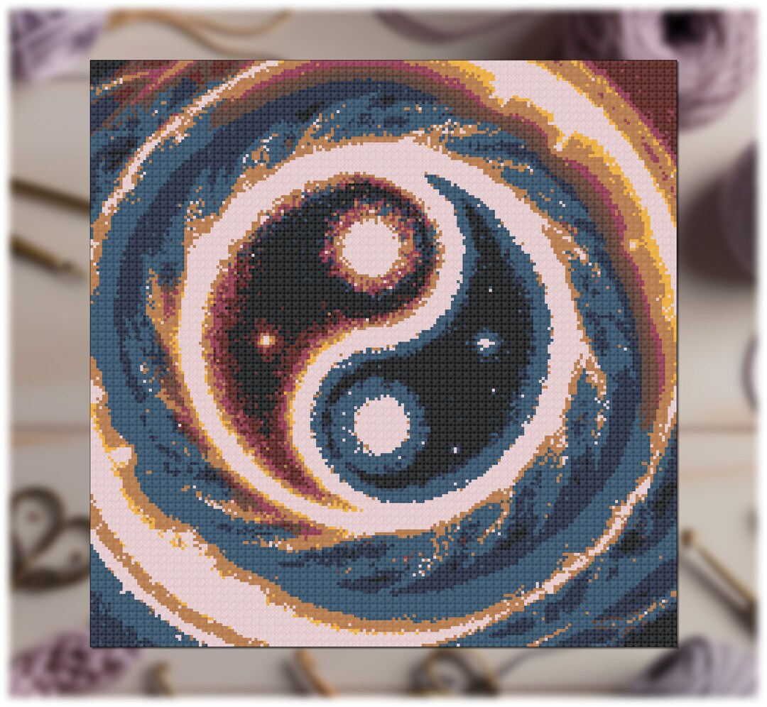 C2C Crochet Pattern: Ethereal Ying and Yang Corner to Corner Row by Row ...