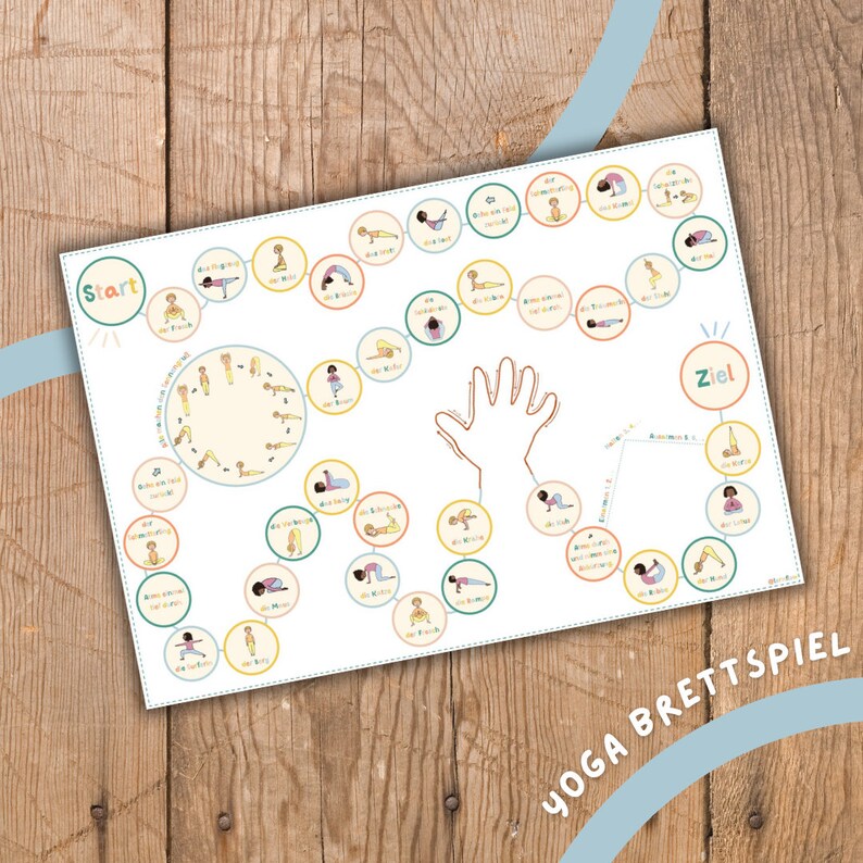 Yoga Game for Children, Children's Yoga, Board Game, Mindfulness ...