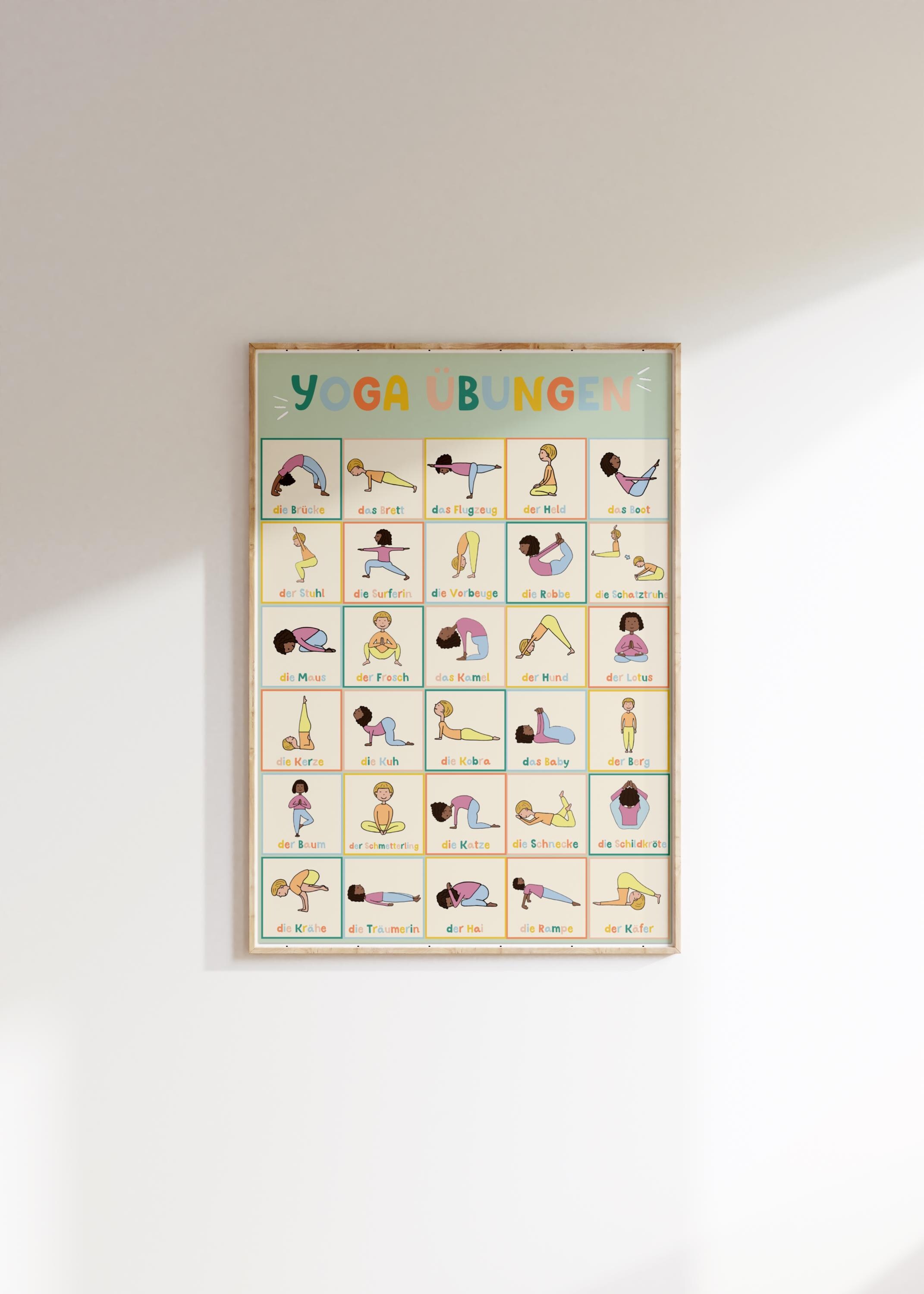 Yoga Poster for Children | Children's Yoga Poster | Mindfulness ...