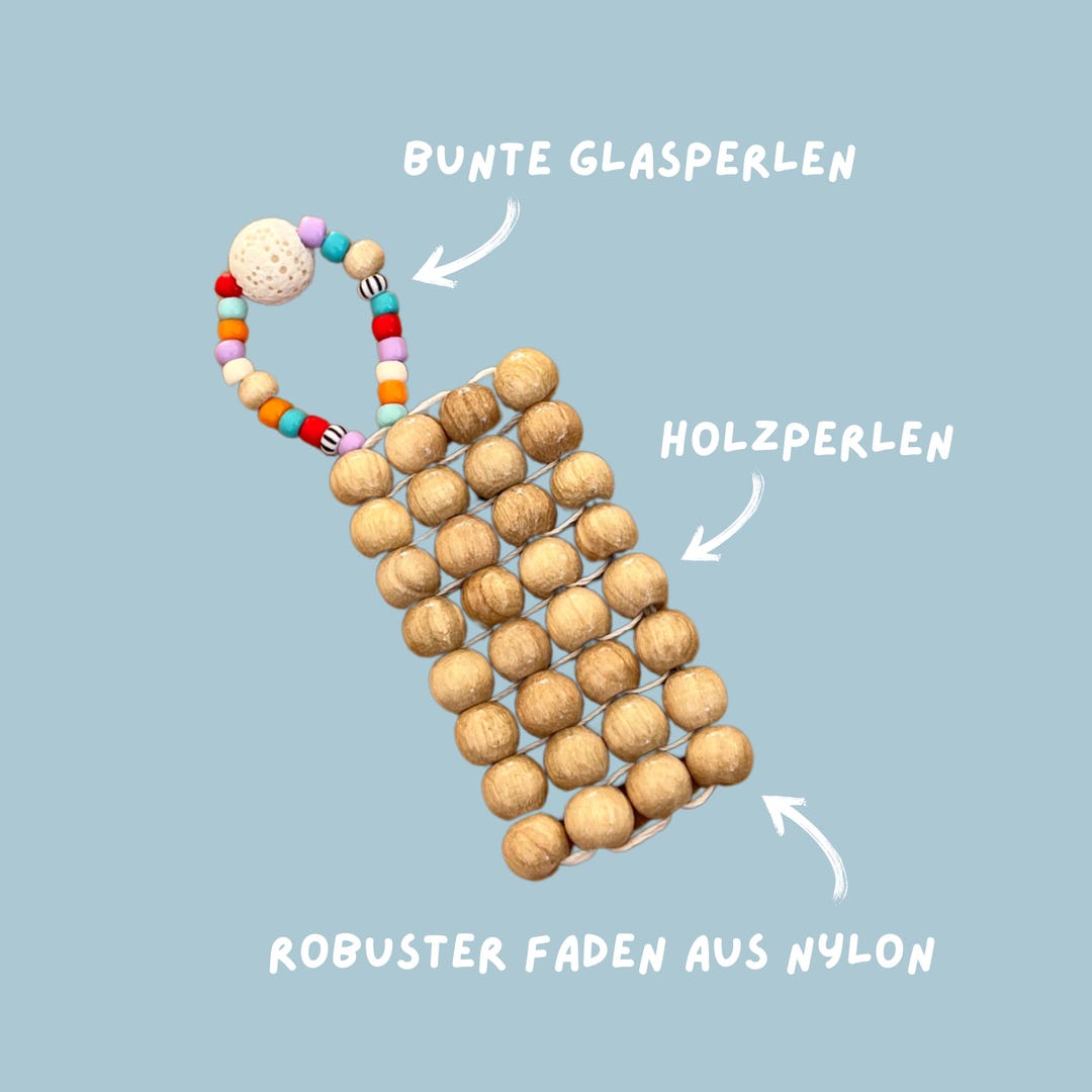 Fidget Toy, Stimming Tool, Gift, Quiet Stim Toy Made of Wooden Beads ...