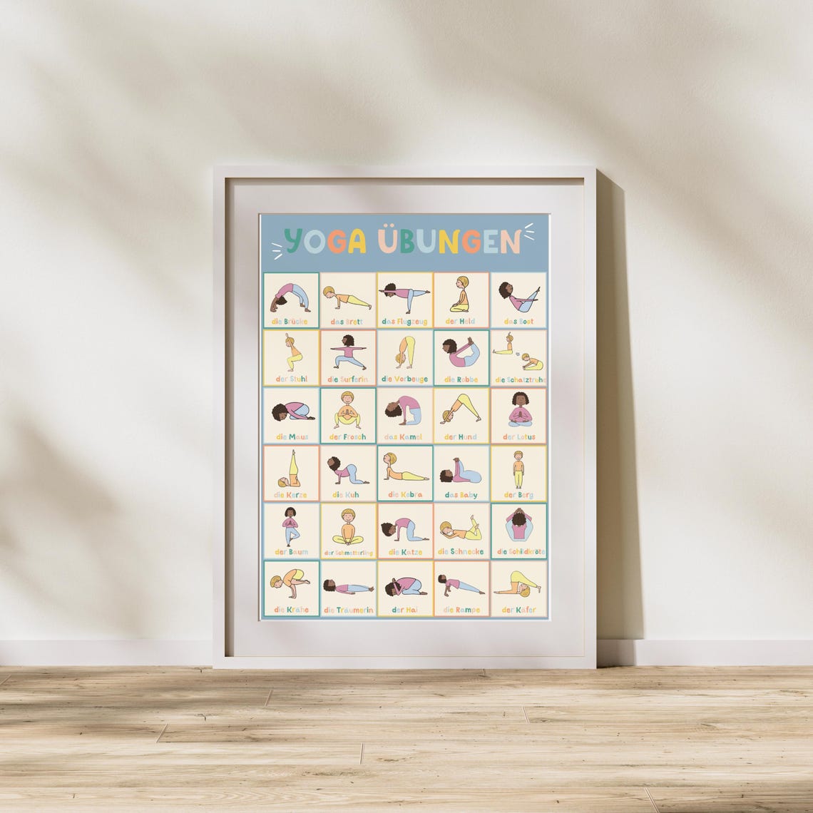 Yoga Poster for Children | Children's Yoga Poster | Mindfulness ...
