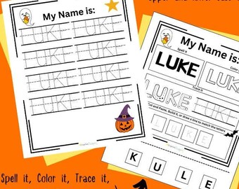 Christmas Worksheet for Name Printable Custom Name Activity for ...