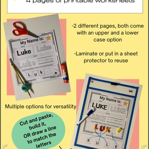 Personalized Name Tracing Printable Custom Name Worksheet for Preschool ...