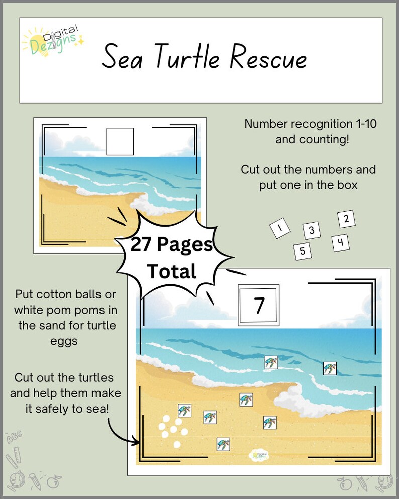 Reptile Preschool Bundle Amphibian Tracing and Coloring Printable ...