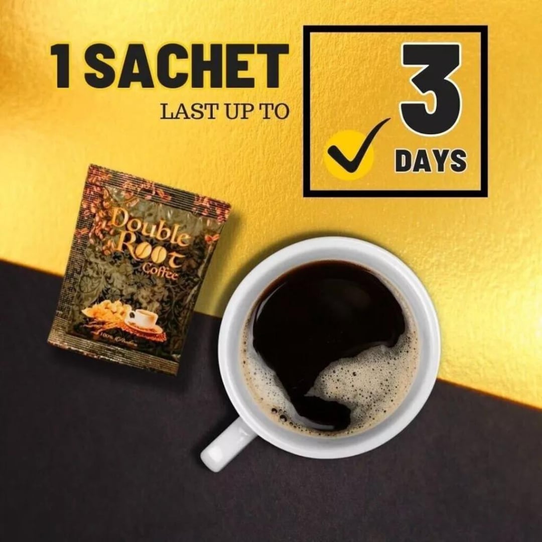 6 Packs X 6sachet = 36sachet - Double Root Coffee 100% Arabica Maca ...