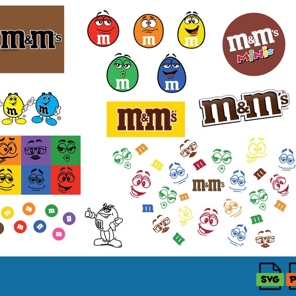 M&m Svg - Etsy
