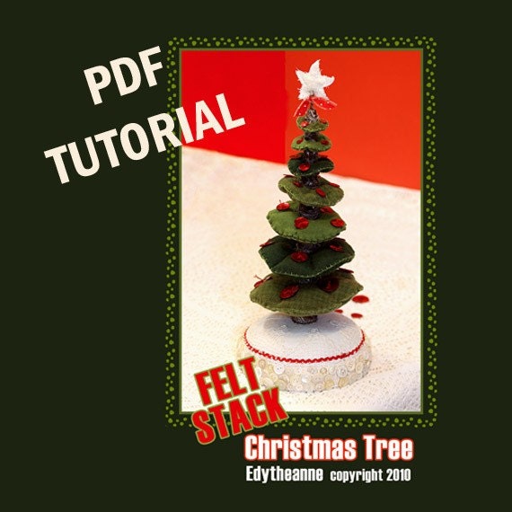 Felt Christmas Tree PDF Tutorial - Etsy