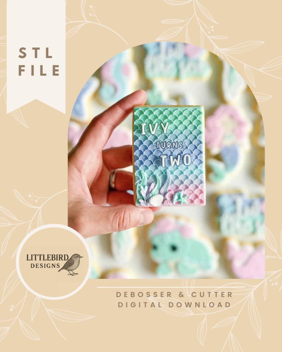 Fish Scale Plate - STL Cookie Cutter and Stamp - Etsy