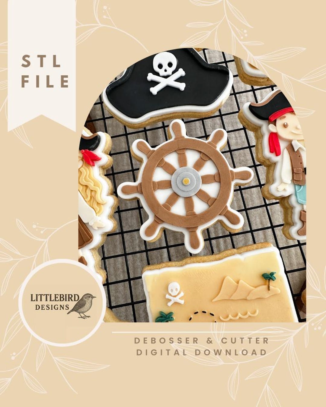 Ship Wheel - STL Cookie Cutter and Stamp - Etsy