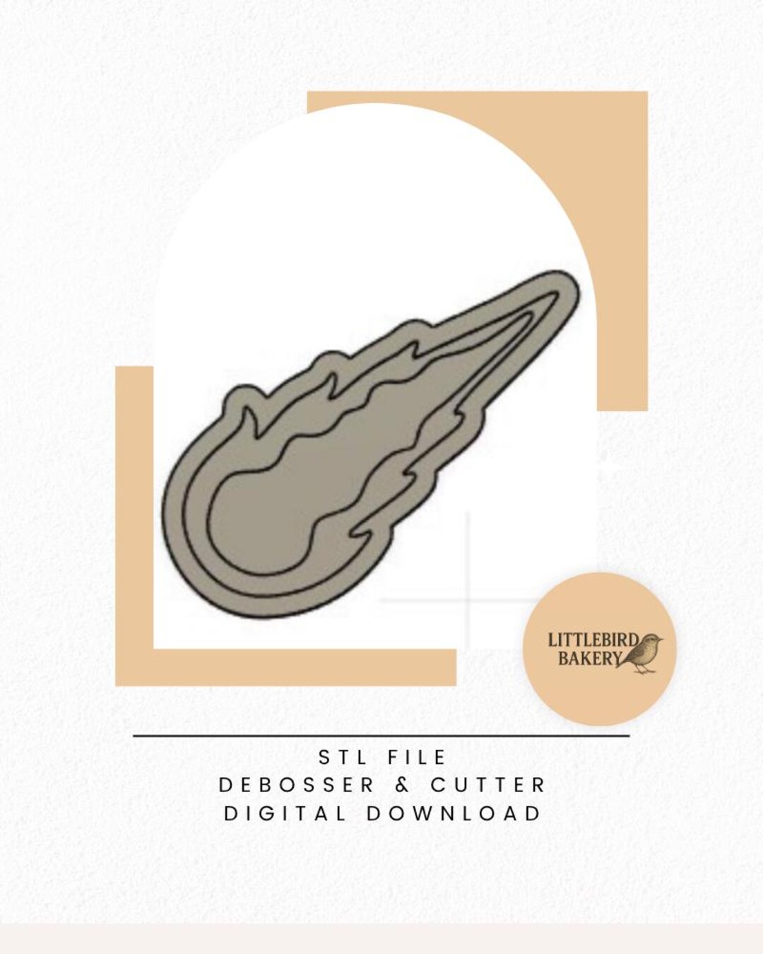 Shooting Meteor - STL Cookie Cutter and Stamp - Etsy