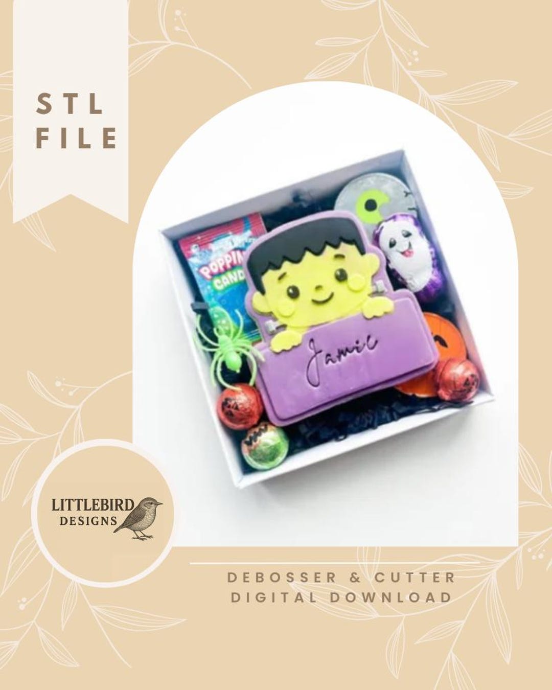 Frankenstein Name Plaque- STL Cookie Cutter and Stamp - Etsy