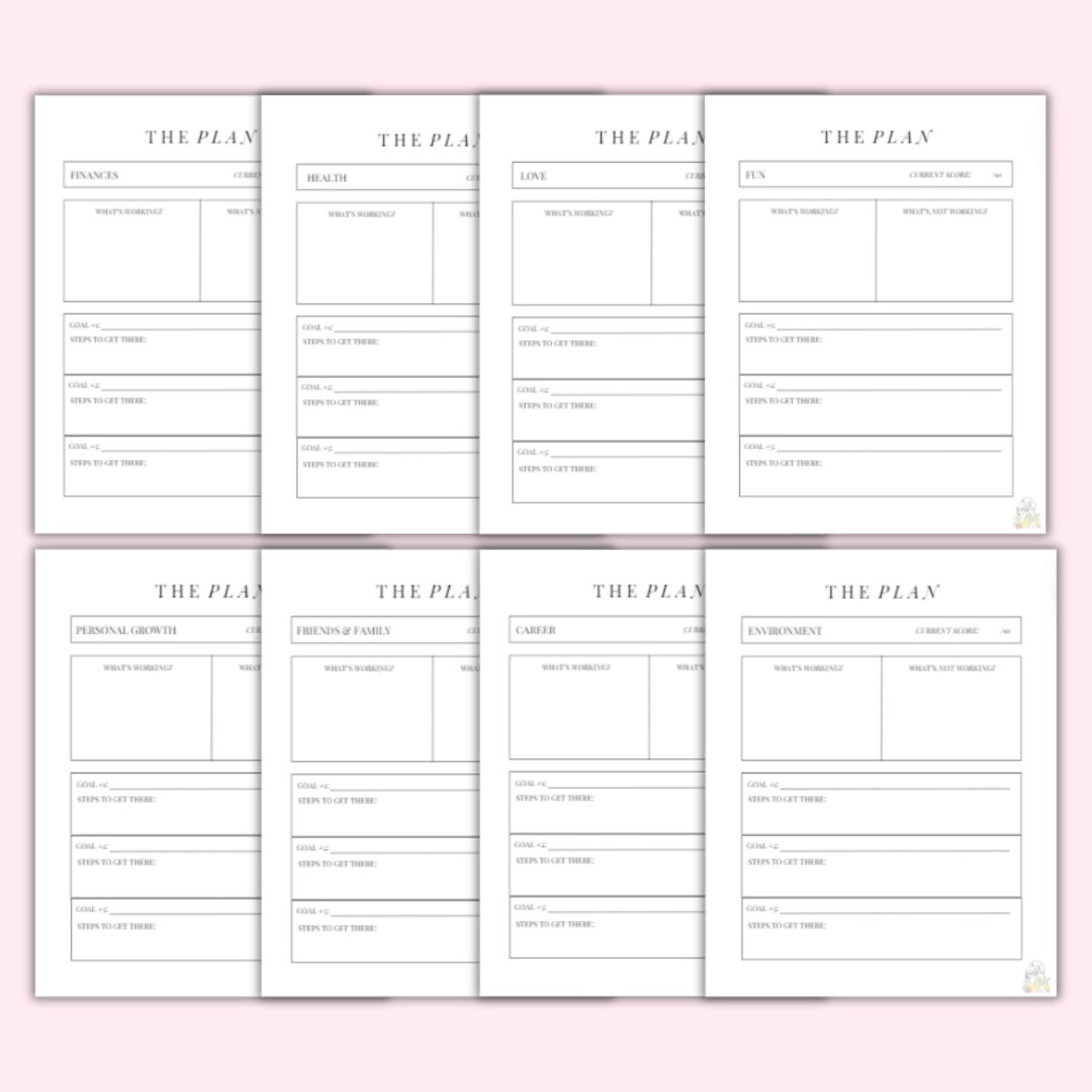 Comprehensive Life Audit Workbook | 9-page Guide With Wheel of Life ...