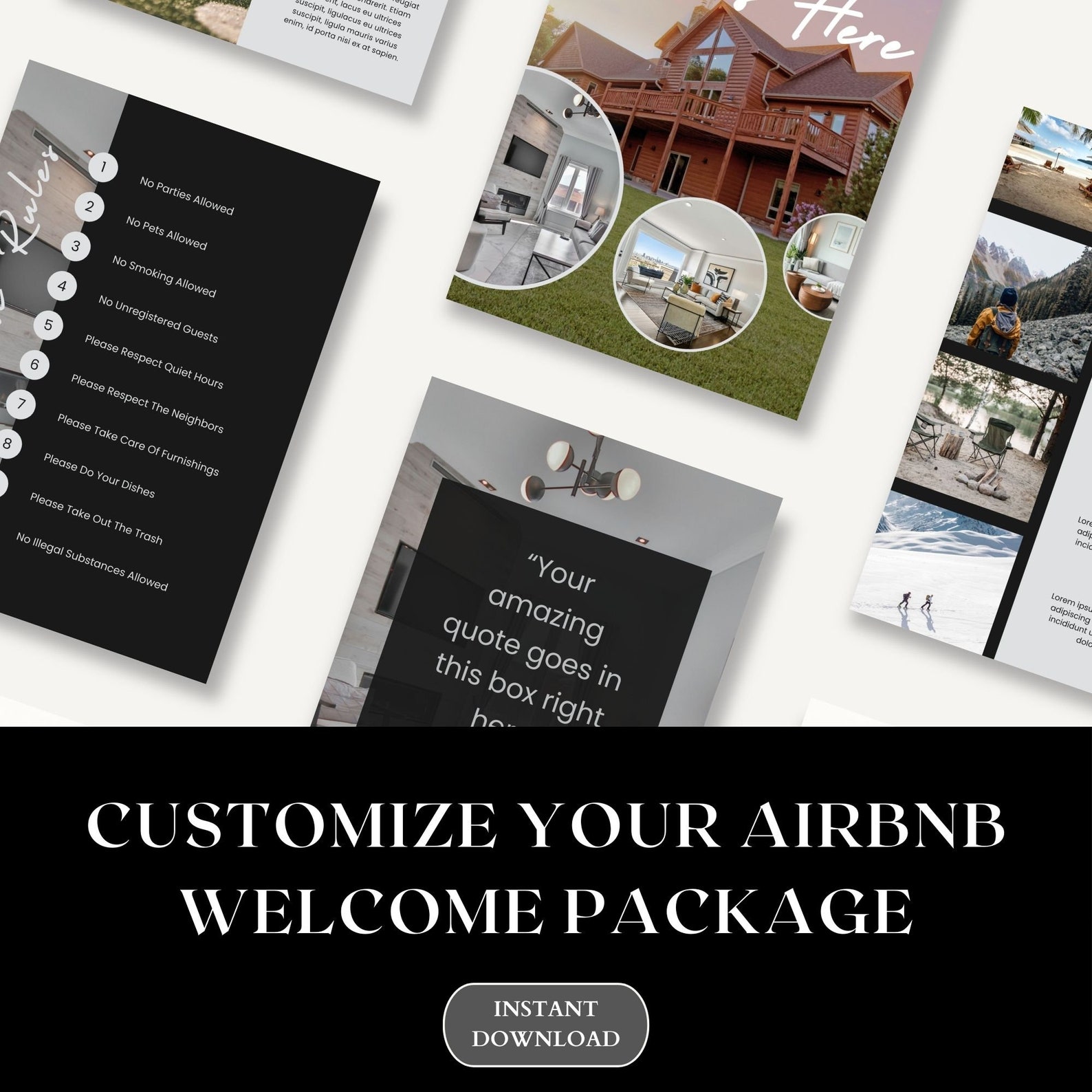 Editable Canva Airbnb Template, Customizable Hosting Guide, Welcome ...