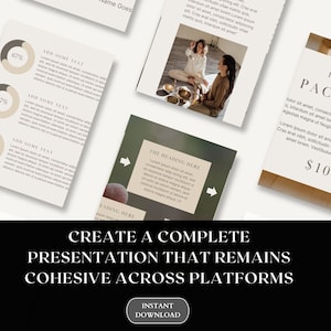 Personalized Canva Slide Deck Template, Customizable Business ...