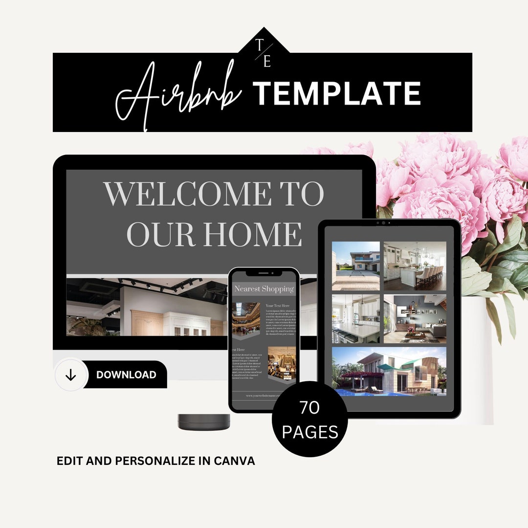 Editable Airbnb Welcome Template, Customizable Airbnb Guide Book ...