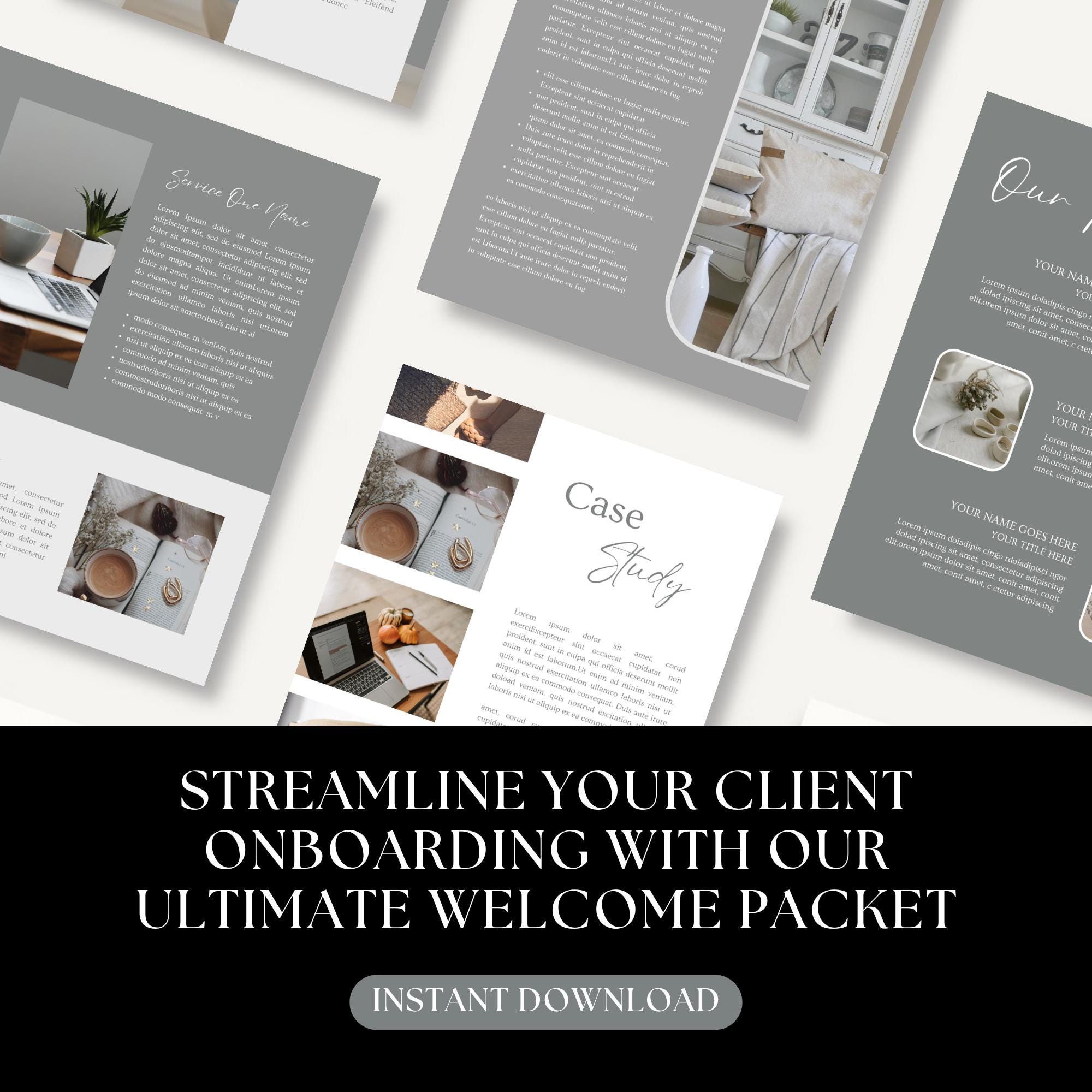 Client Welcome Packet Template, New Client Service Guide Canva, Pro ...