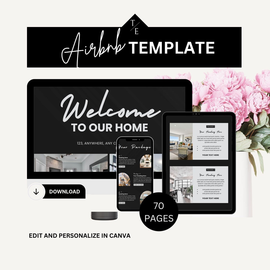 Editable Canva Airbnb Template, Customizable Hosting Guide, Welcome ...