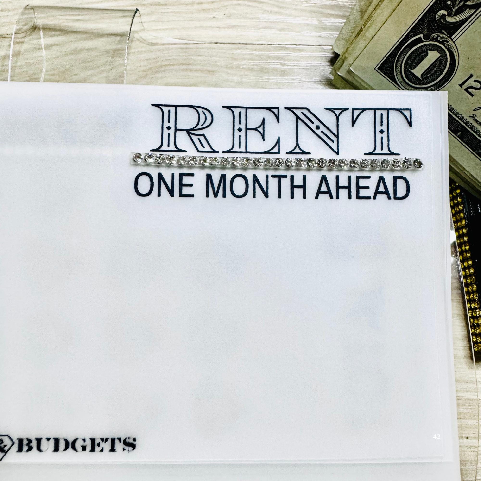 Month Ahead Savings Challenge Binder Matte Vellum Cash Envelope Kit ...