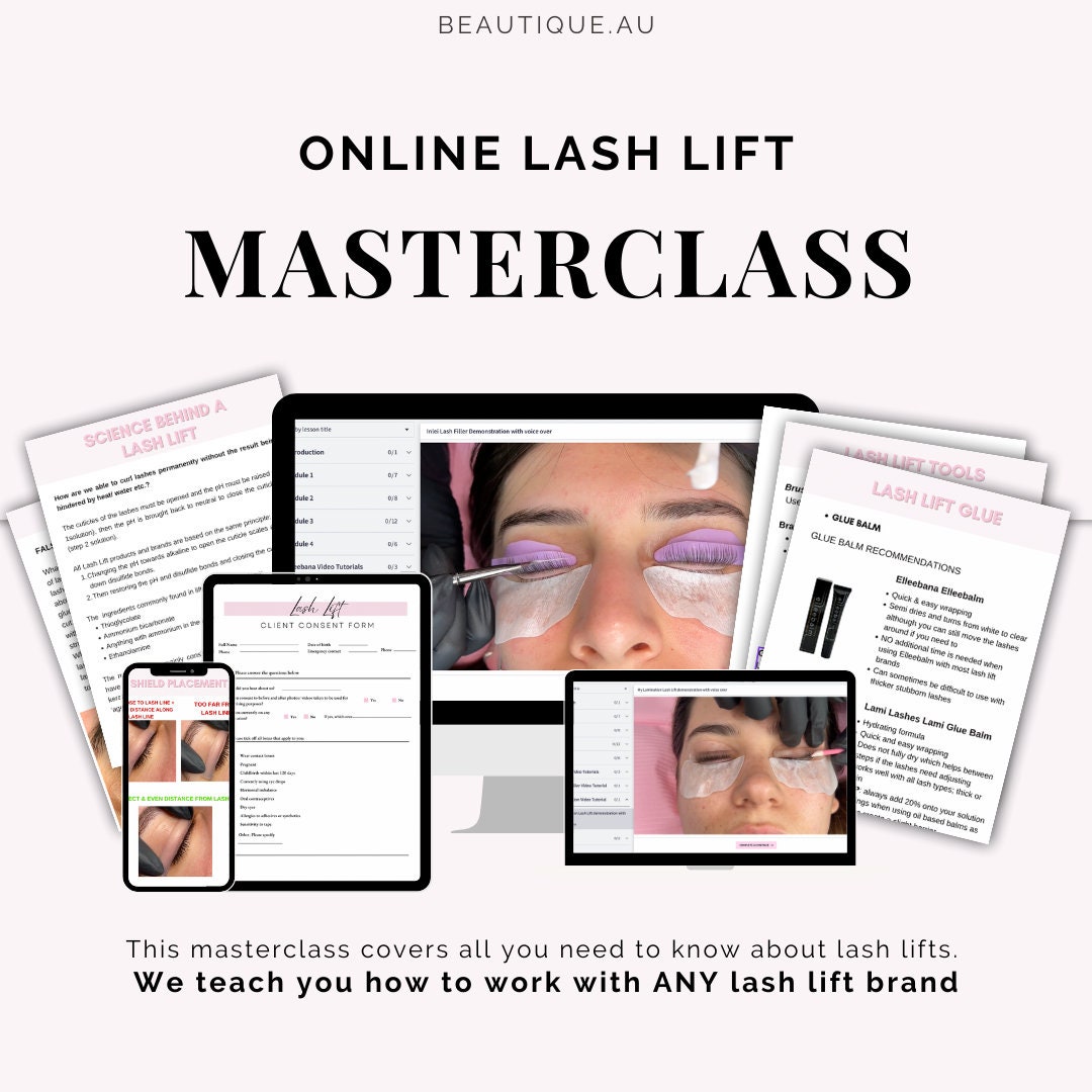 Online Lash Lift and Tint Masterclass - Etsy