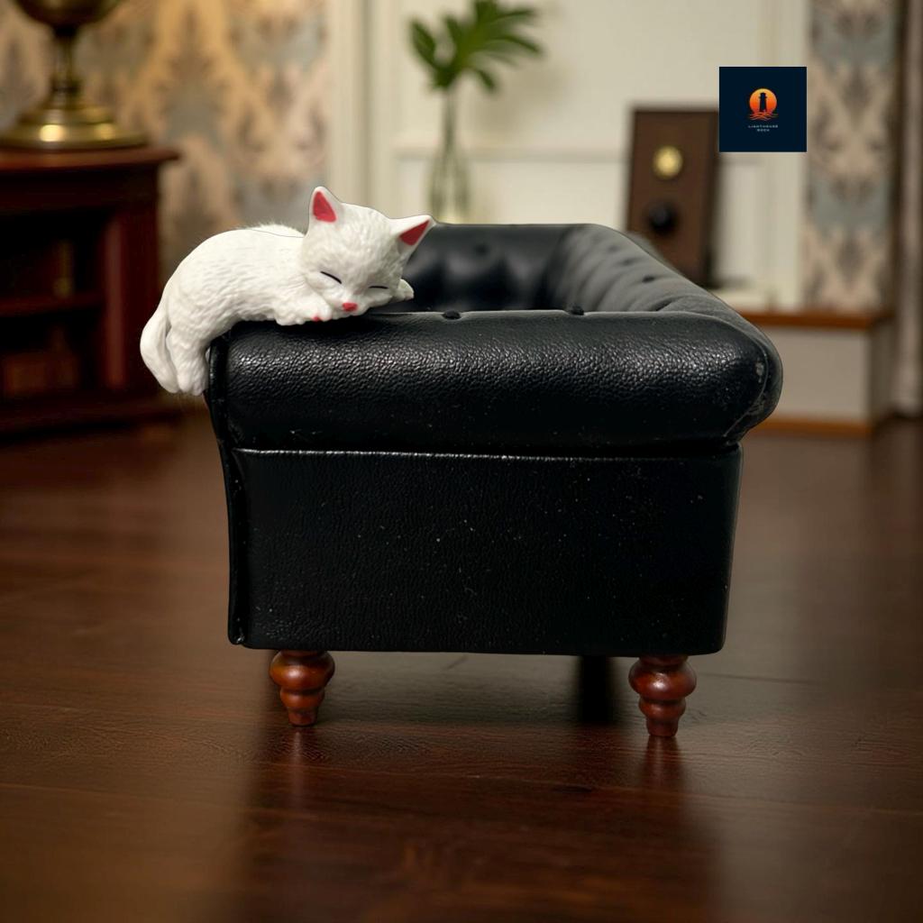 Miniature Cat Figurines Dollhouse Decor - Etsy