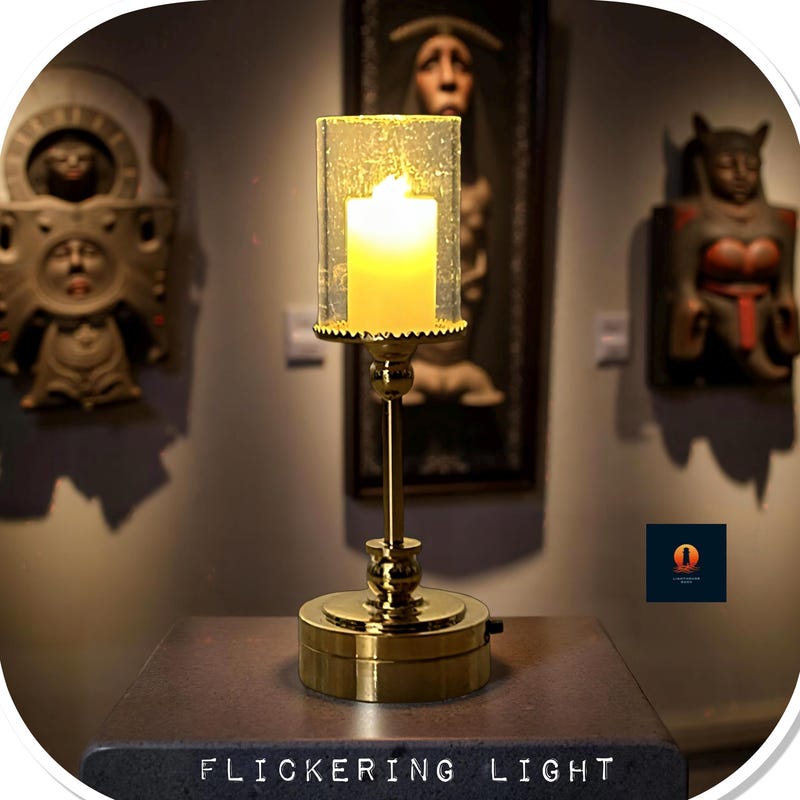 Candlestick Lamp - Etsy