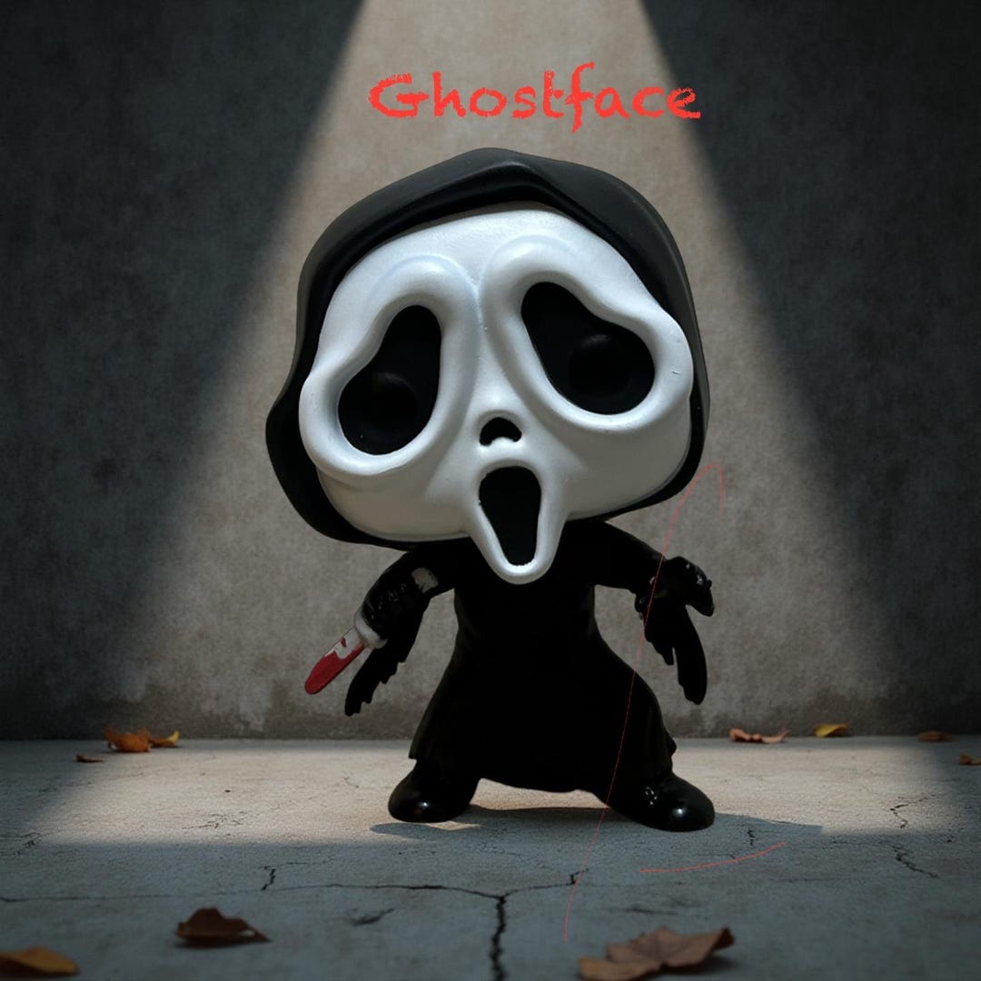 Ghostface Scream Figure, Horror Movie Collectible (10cm) - Etsy