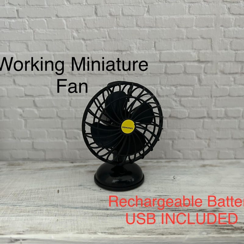 Miniature 1:12 Hand Fan - Etsy
