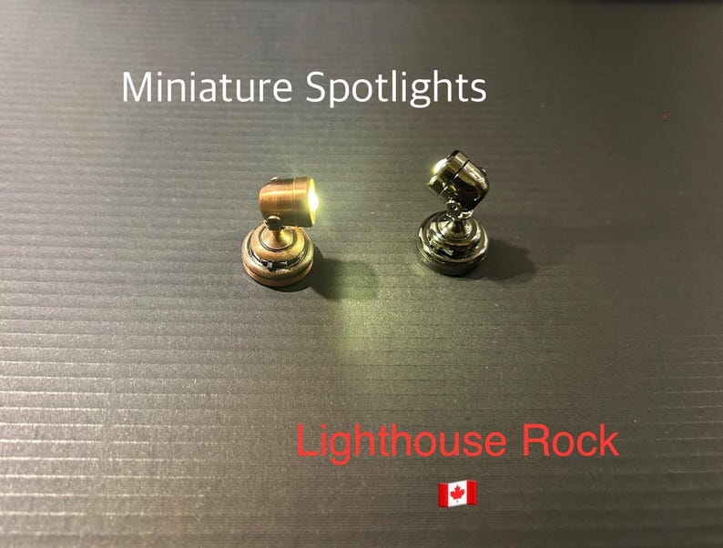 Miniature Spotlights 1 12 Scale DIY Projects Light up Your Displays ...